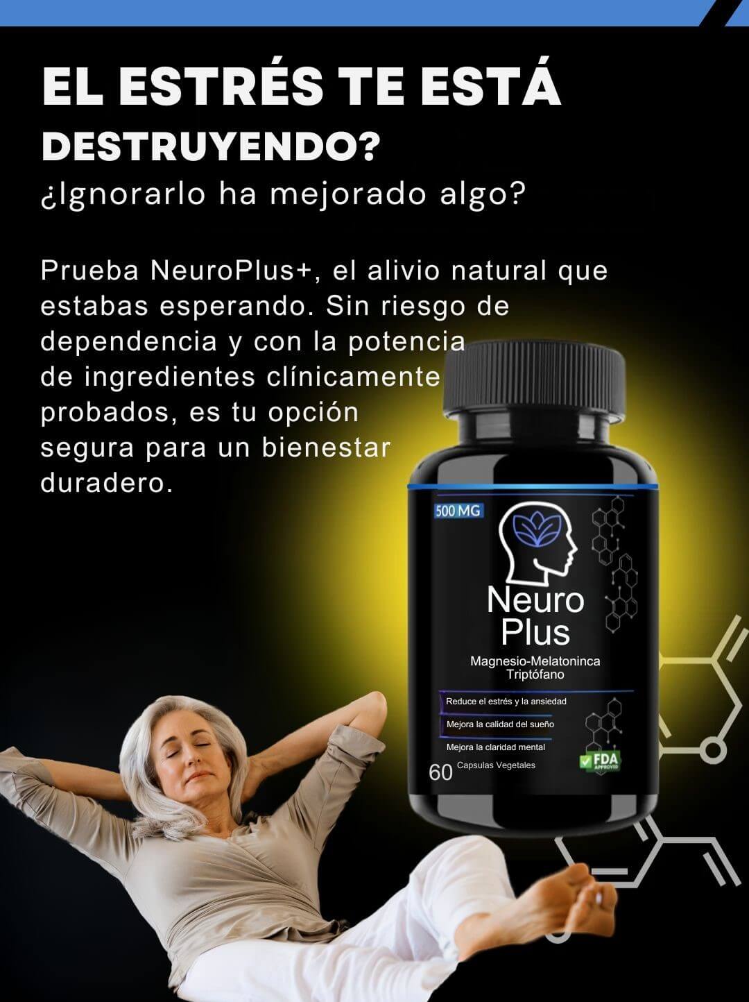 NeuroPlus - Cápsulas ( Melatonina, Magnesio, Valeriana, 100% Natural ...